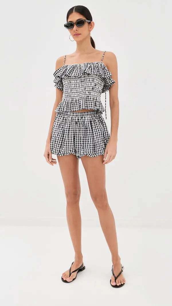 Alix Of Bohemia Clara Check Top - Multi Color