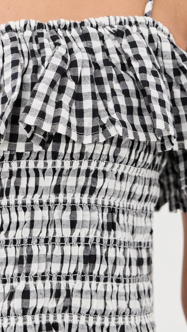 Alix Of Bohemia Clara Check Top - Multi Color