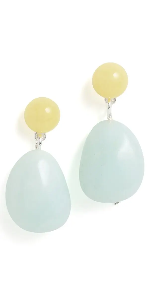 Madewell Semi-precious Stone Drop Earrings - Amazonite Multi
