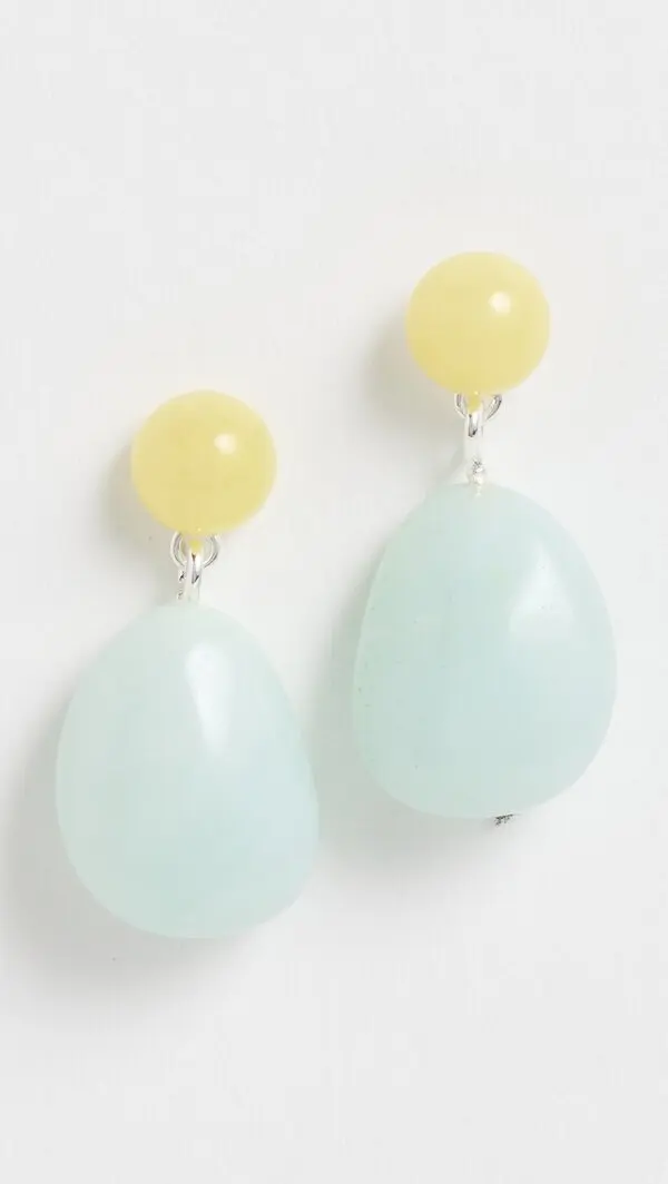 Madewell Semi-precious Stone Drop Earrings - Amazonite Multi
