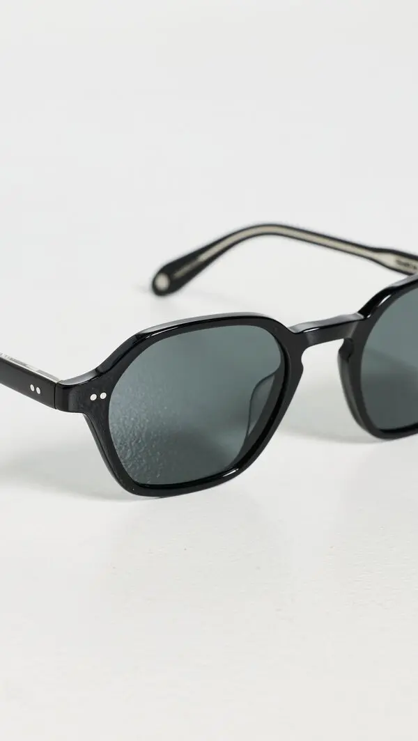 Garrett Leight Temescal Sunglasses - Bk/sfpbs