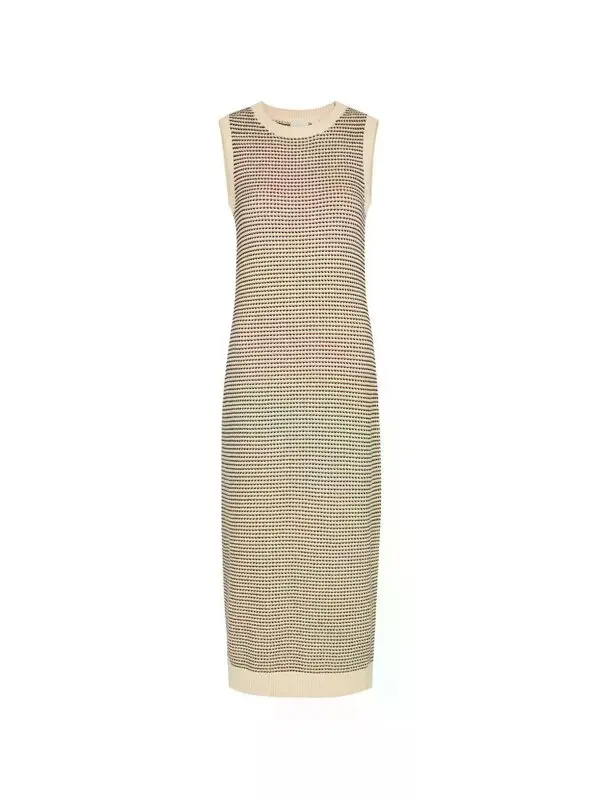 Varley Sadia Patterned Sleeveless Midi Dress - Neutrals