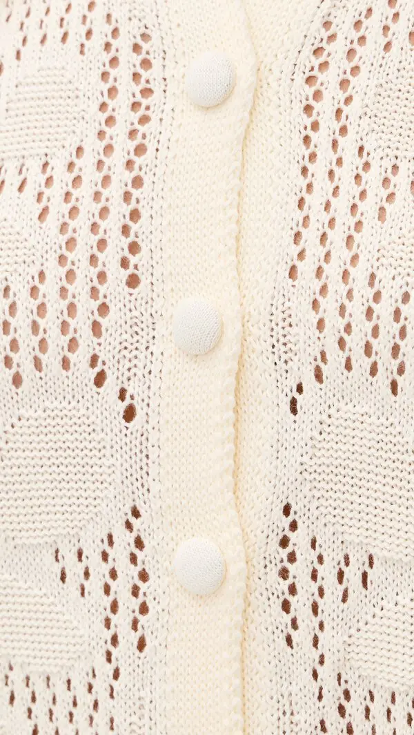 DRESS TO Floral Crochet Shirt