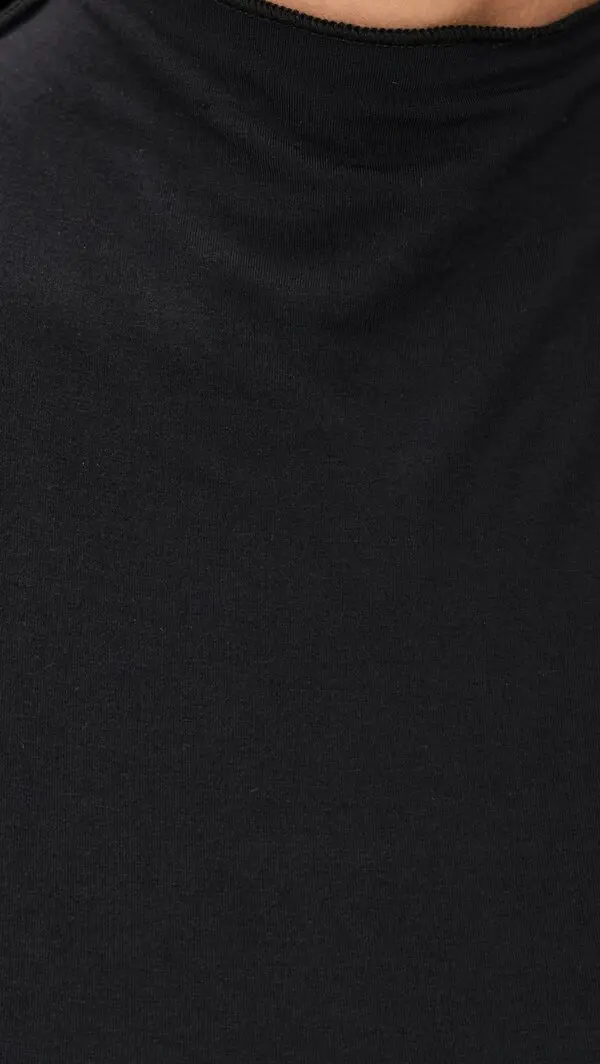 THE LINE BY K Reese Mock Neck Top - Black