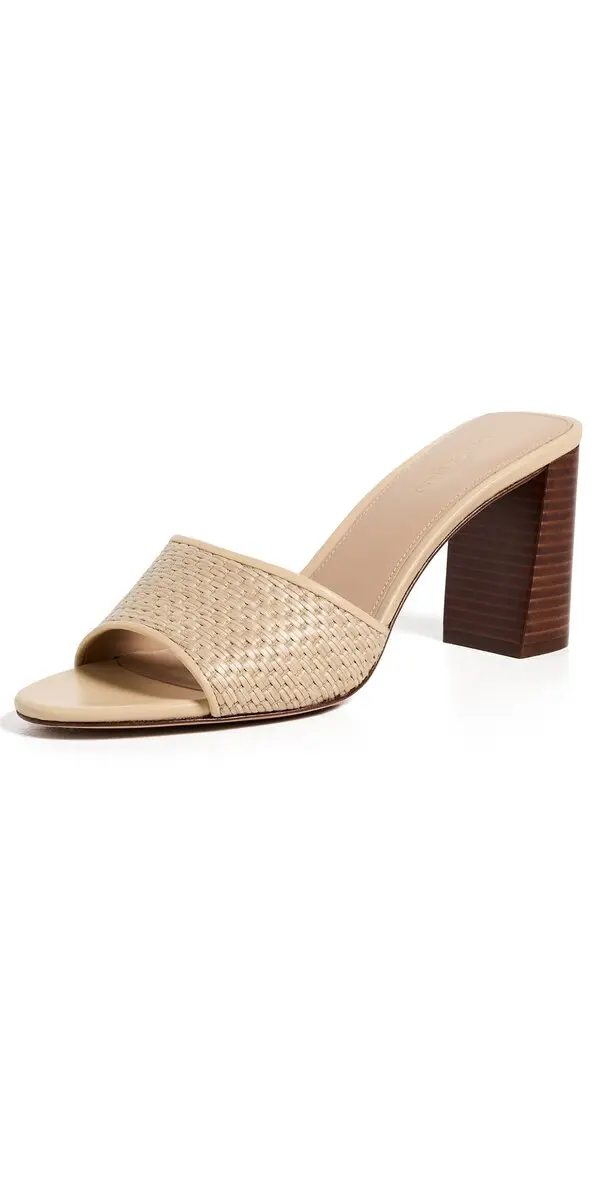 Veronica Beard Galessa-2 Raffia Sandals - Natural