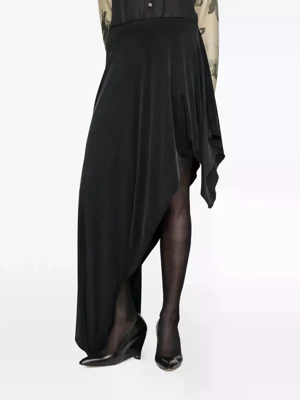 MAISON MARGIELA Draped Asymmetrical Maxi Skirt