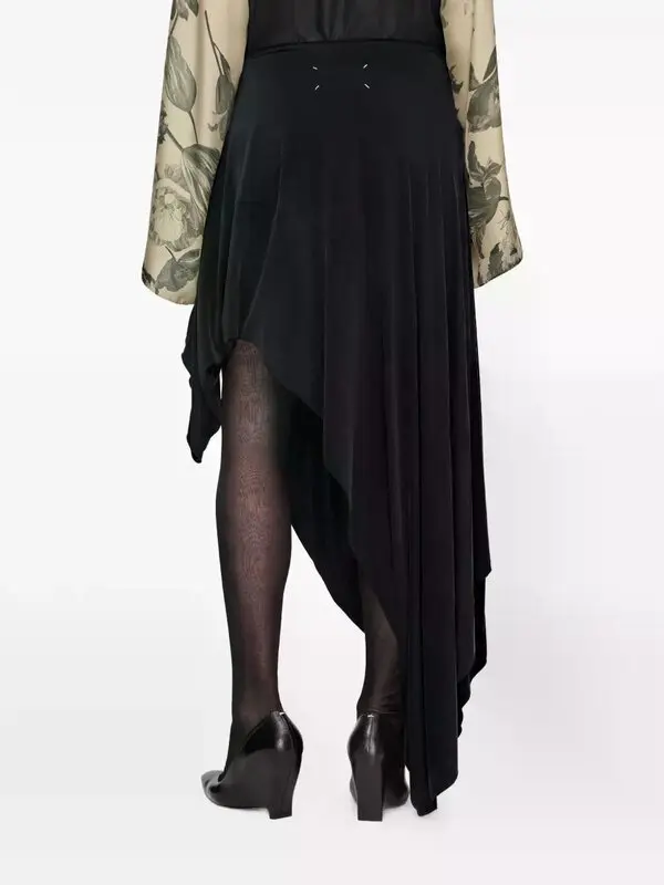 MAISON MARGIELA Draped Asymmetrical Maxi Skirt