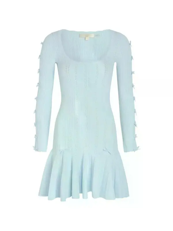 LoveShackFancy Seychelle Ribbed Mini Dress