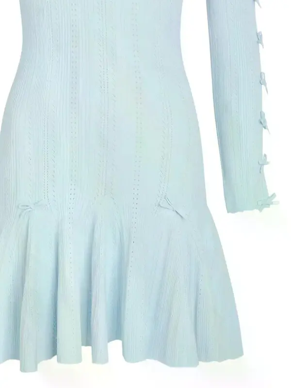 LoveShackFancy Seychelle Ribbed Mini Dress