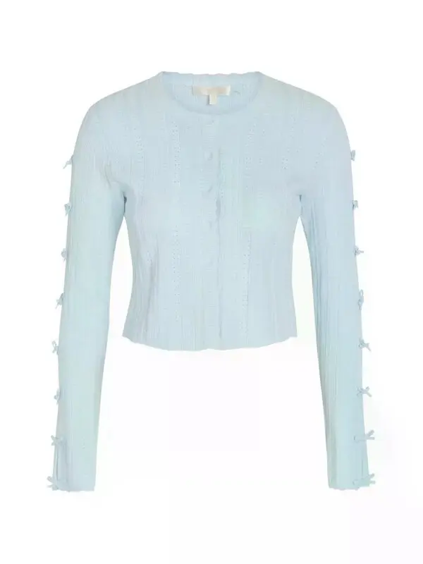LoveShackFancy Zoriah Ribbed Cardigan