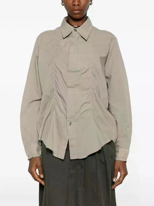 Our Legacy Jumble Ruched Shirt - Grey