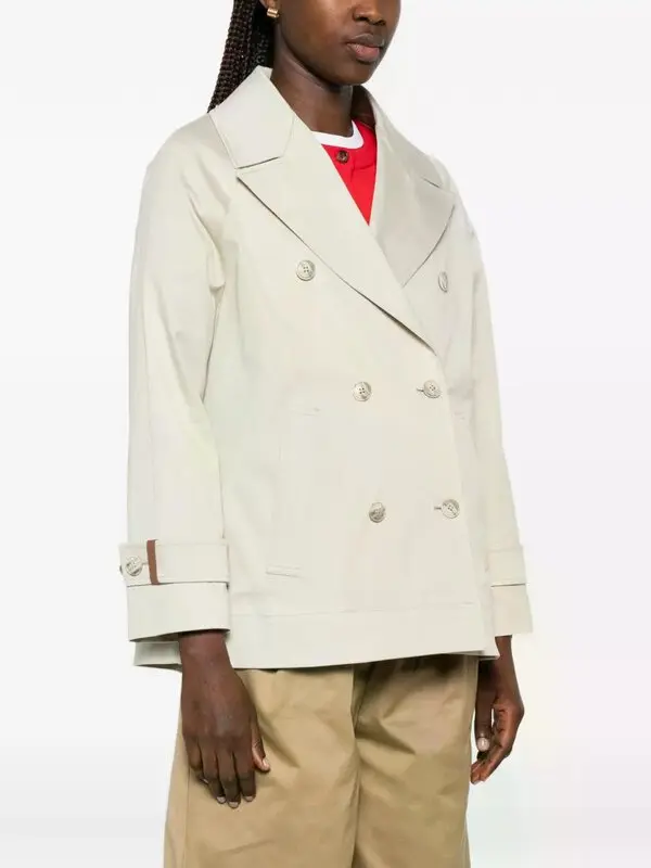 Herno Double-breasted Jacket - Neutrals