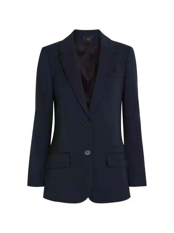 JOSEPH Jackie Buttoned Tailored Blazer - Blue