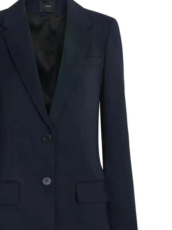JOSEPH Jackie Buttoned Tailored Blazer - Blue