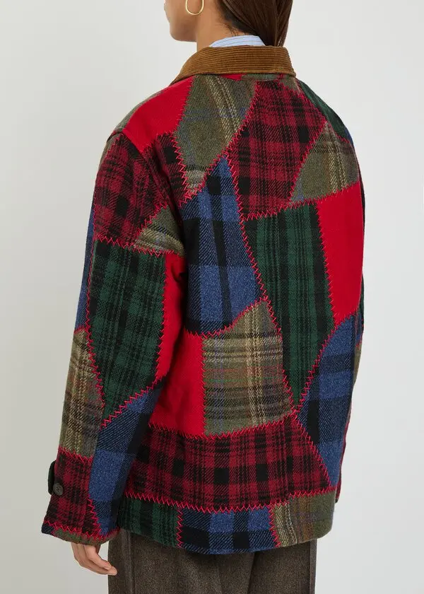 Polo Ralph Lauren Patchwork Wool-blend Jacket - Multicoloured 1