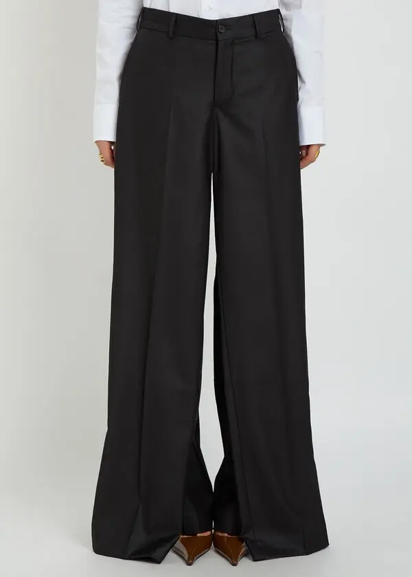 BETTTER Layered Wool-blend Trousers