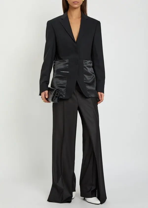 BETTTER Layered Wool-blend Trousers