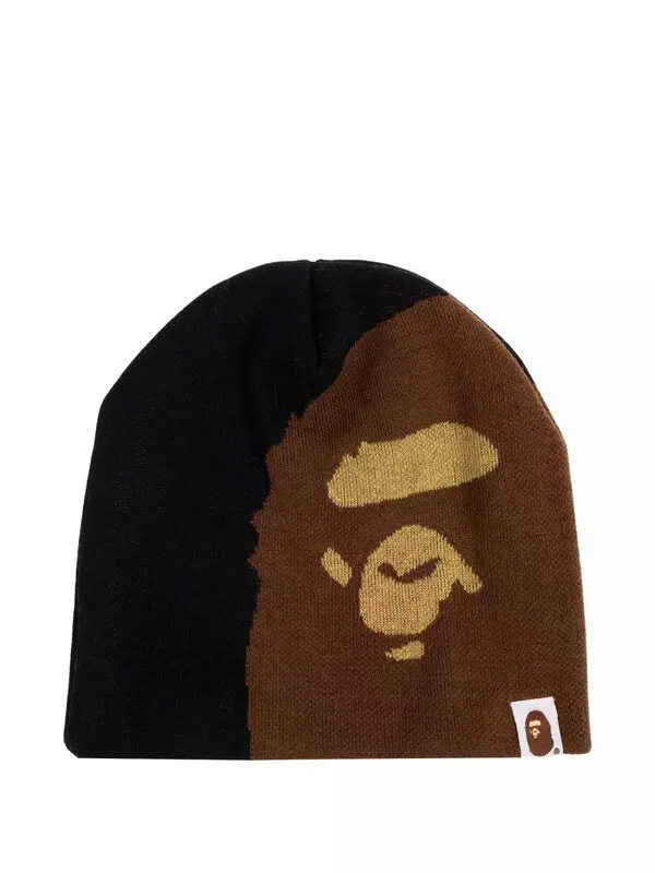 A BATHING APE Ape Head Beanie - Black
