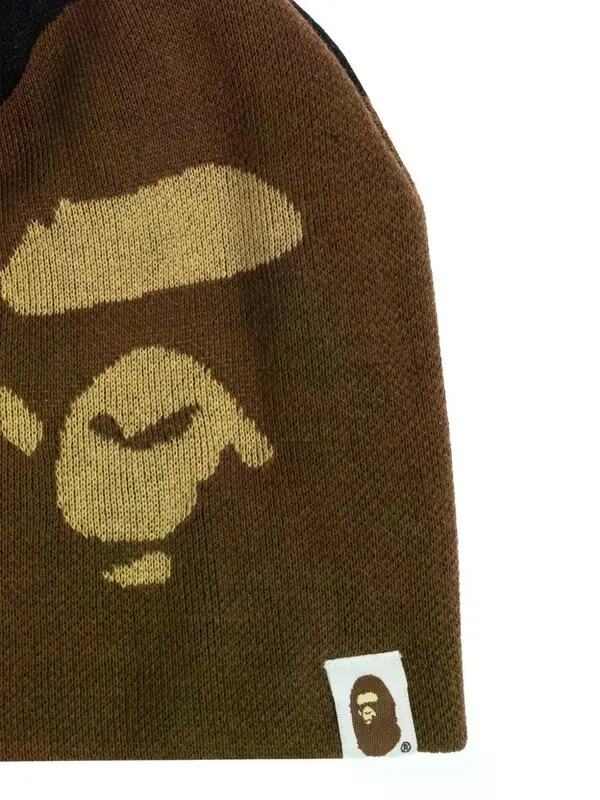 A BATHING APE Ape Head Beanie - Black