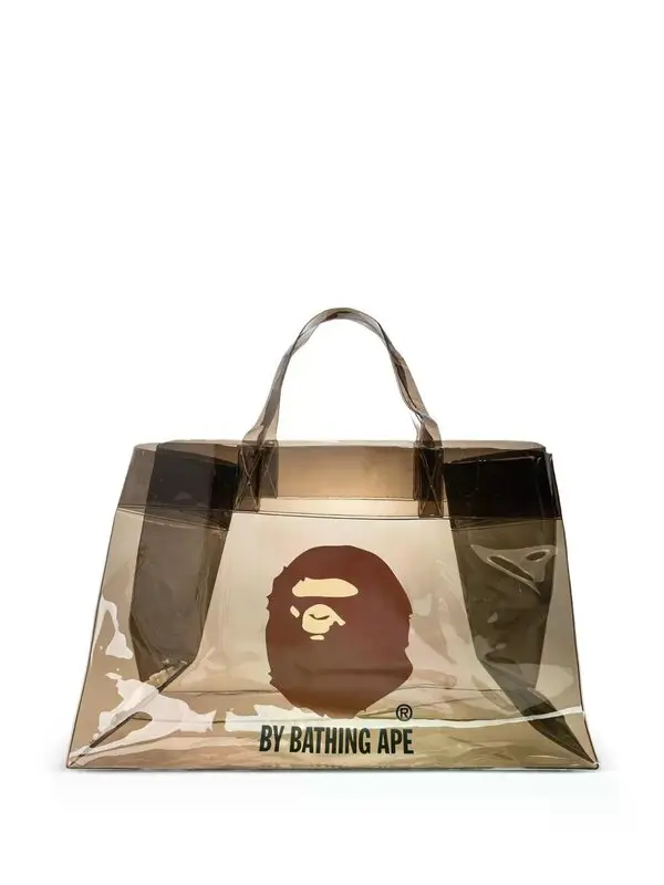 A BATHING APE Ape Head-print Tote Bag - Brown