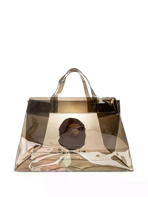 A BATHING APE Ape Head-print Tote Bag - Brown