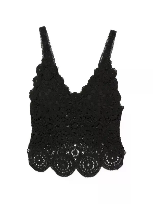 PHILIA LOFT Scallop-trim Tank Top