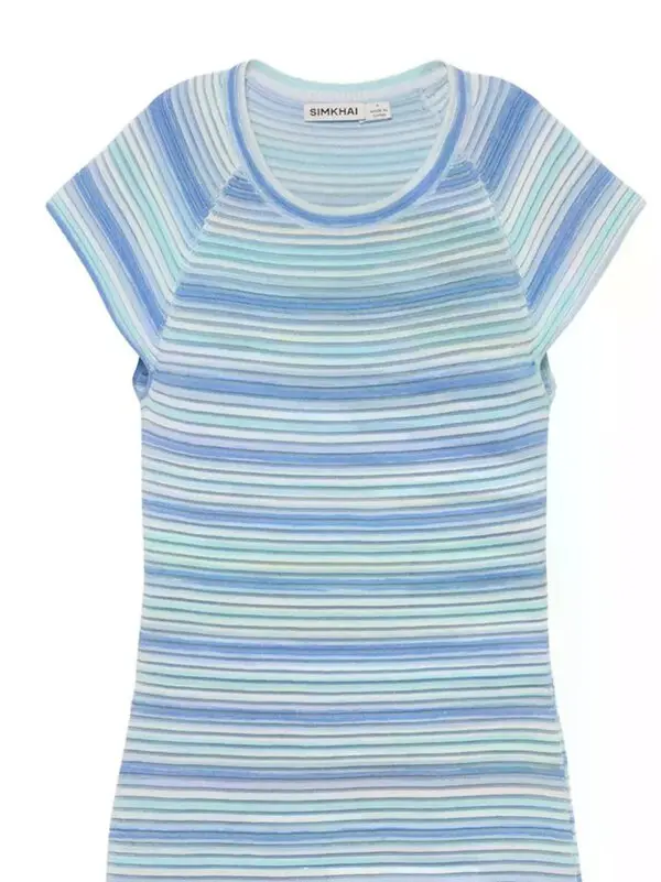 Simkhai Striped Midi Dress - Blue
