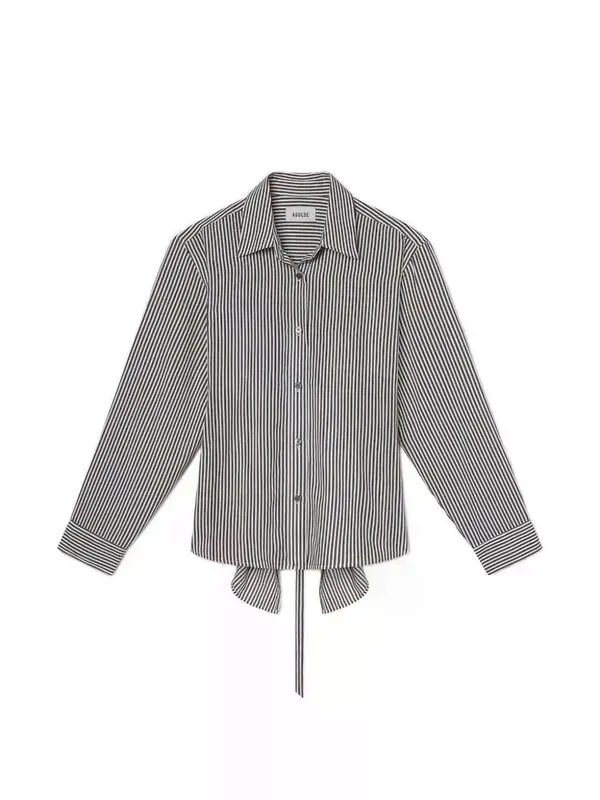 AGOLDE Striped Tie Shirt