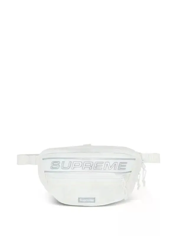 Supreme Logo Zip Belt Bag - White
