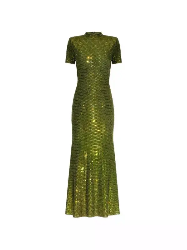 self portrait green one shoulder dress NEW Self-Portrait Bright Green One Shoulder
