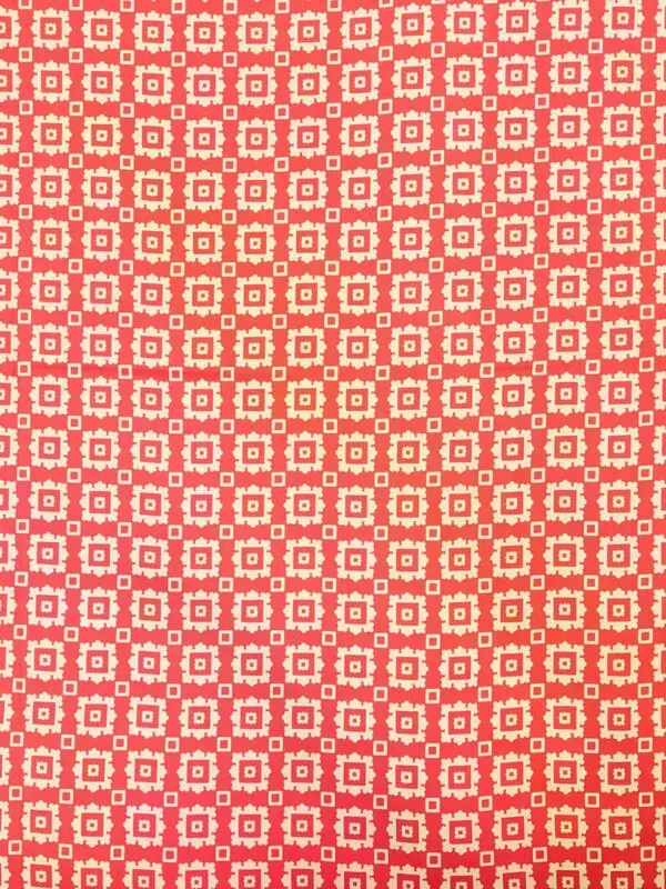 Saint Laurent 1990s Patterned Silk Scarf - Red