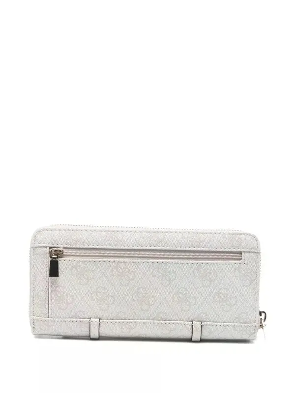 Guess Leona Logo-detail Buckle Wallet - Grey