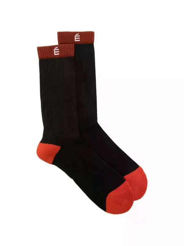 Études Studio Ribbed Socks - Brown