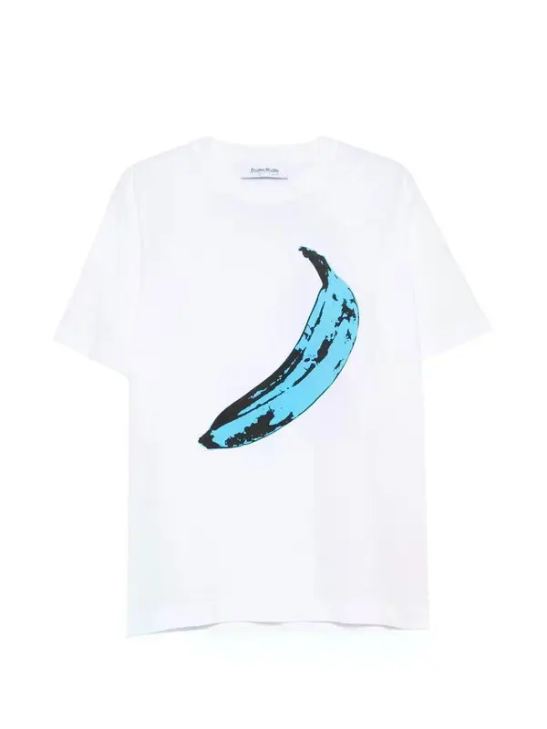 Études Studio Banana-print T-shirt - White