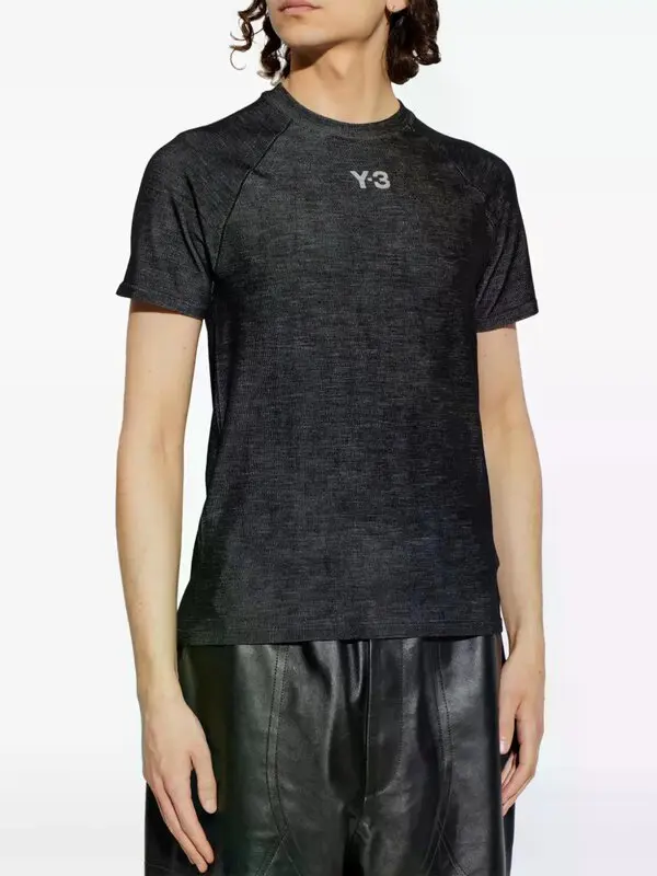 Y3 X Amg Pretronas Mercedes Logo-print T-shirt - Grey