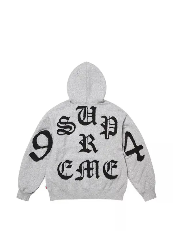 Supreme Cut-out Zip-up Hoodie - Grey
