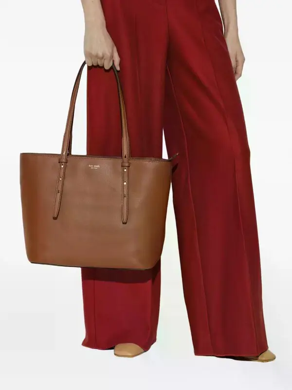 Kate Spade New York Leather Tote Bag - Brown