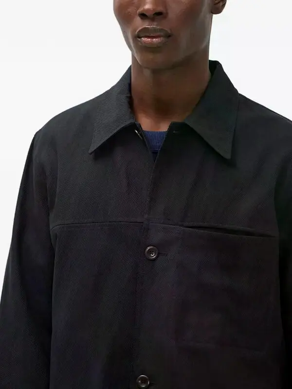 Norse Projects Arresskov Windstopper Button-down Pocket-detail Overshirt - Blue