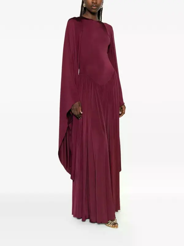 Amen Pleated Maxi Dress