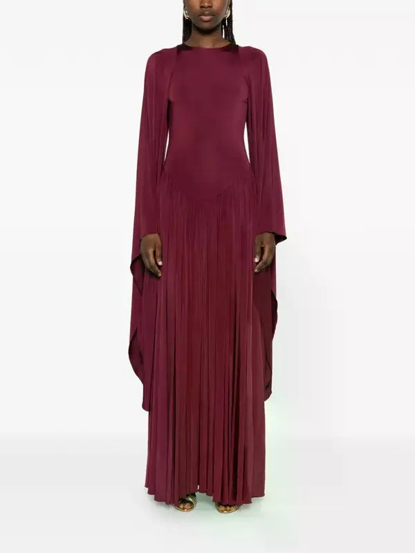 Amen Pleated Maxi Dress