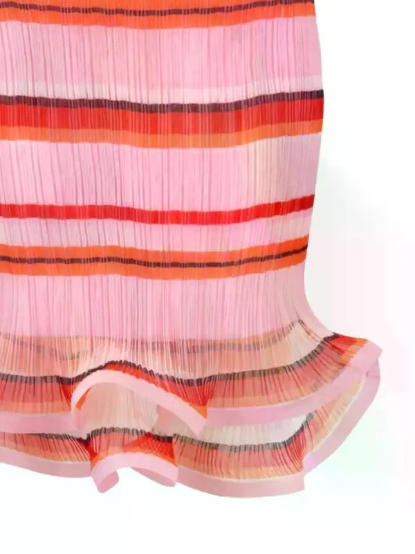 Simkhai Striped Mini Skirt