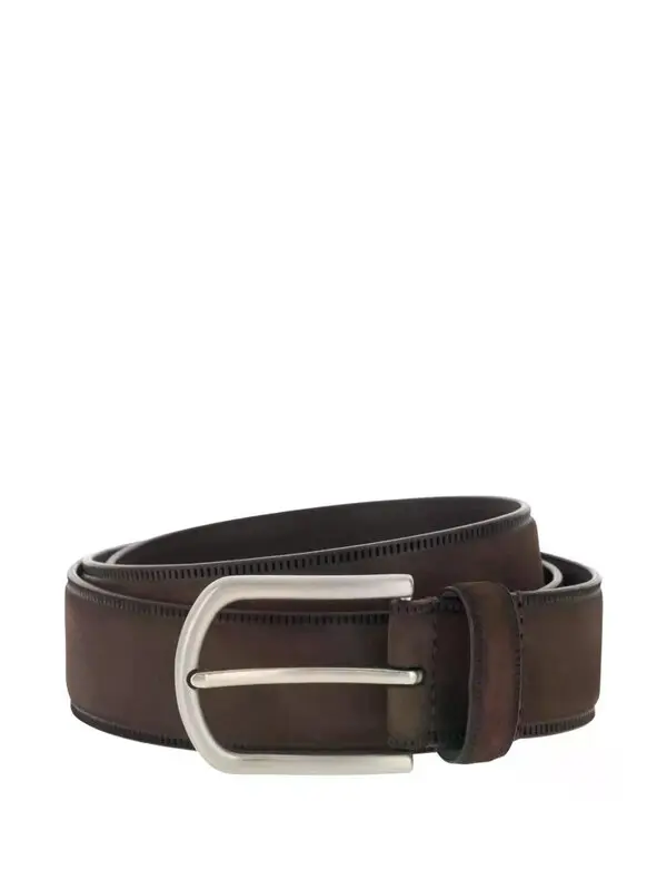 Boggi Milano Nubuck Belt - Brown