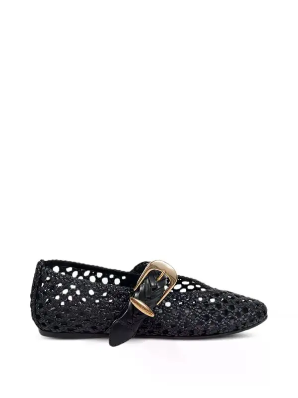 Zimmermann Woven Ballet Flats - Black