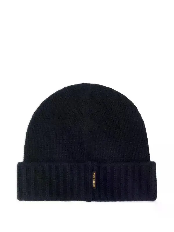 MOORER Cashmere Beanie - Blue