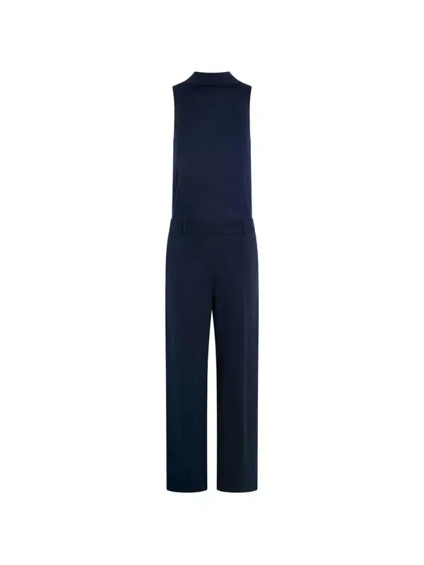 Liviana Conti Kesia Collared Jumpsuit - Blue