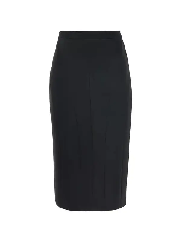 Max Mara Zip Slit Midi Skirt