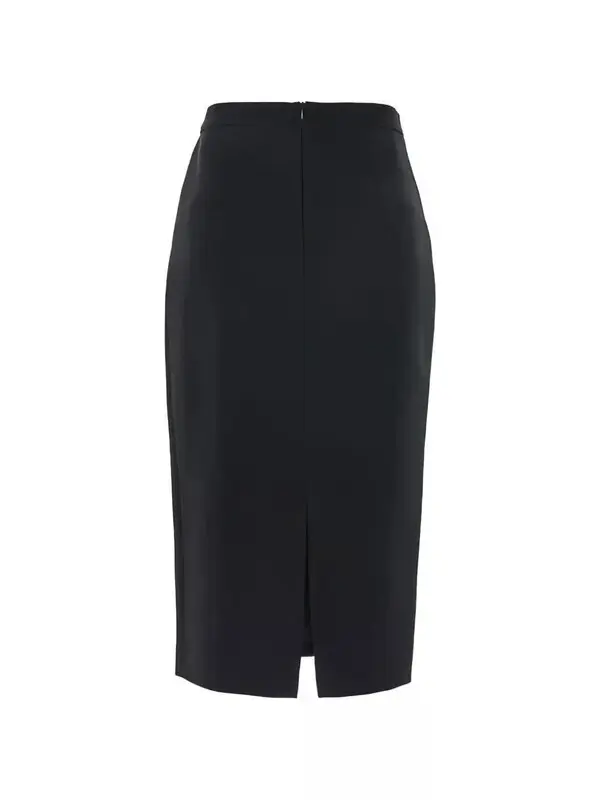 Max Mara Zip Slit Midi Skirt