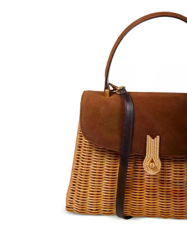 AMATO DANIELE Rattan Tote Bag - Neutrals