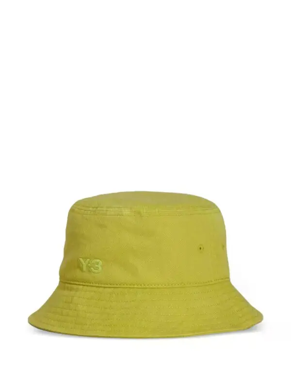 Y3 Embroidered Bucket Hat - Yellow