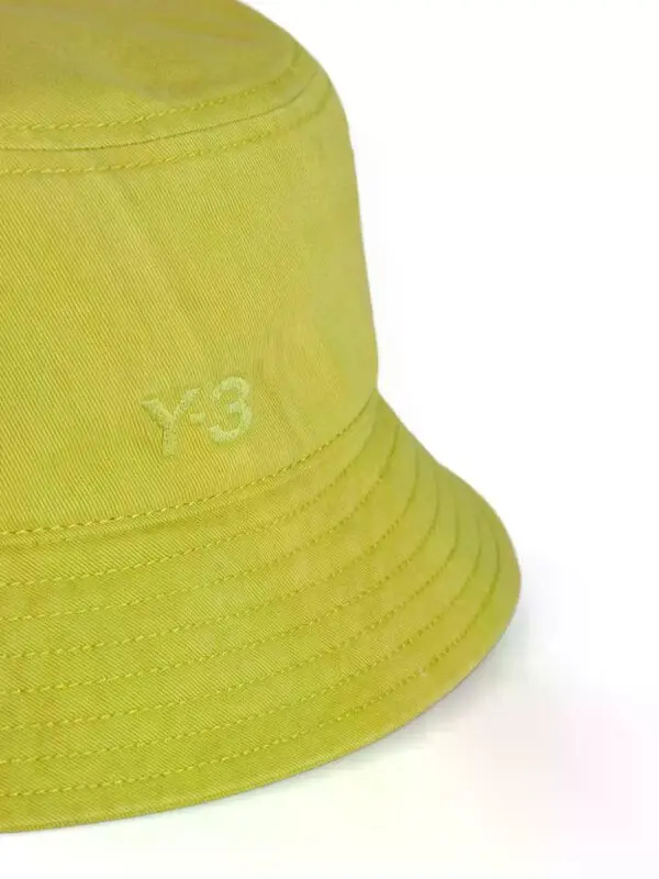 Y3 Embroidered Bucket Hat - Yellow
